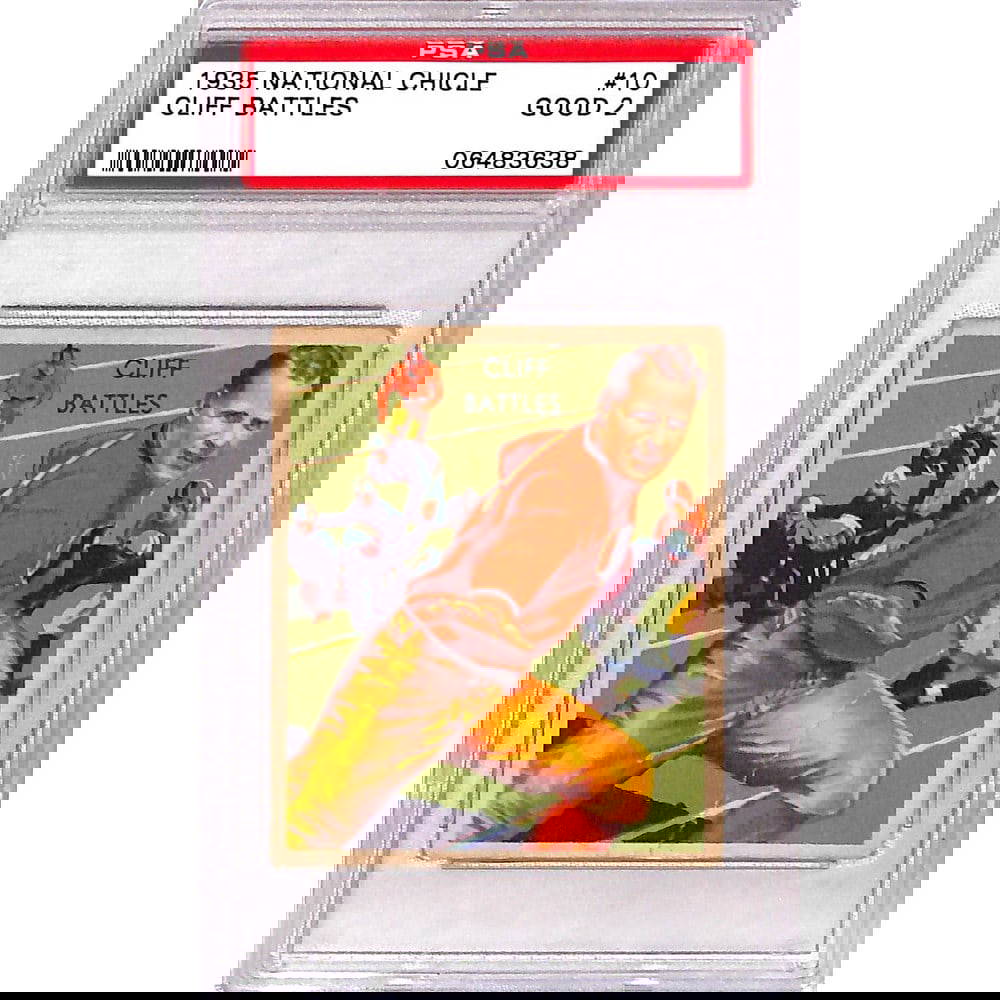 1935 National Chicle Football Cliff Battles Psa 2 Auction