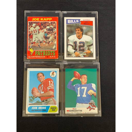 (4) Nfl Quarterback Cards Jim Kelly Rc