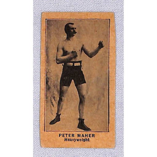 Circa 1910 Peter Maher Boxing Strip Card