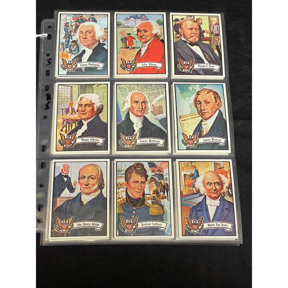 (28) Us Presidents Cards Estate Fresh Nice Shape Auction