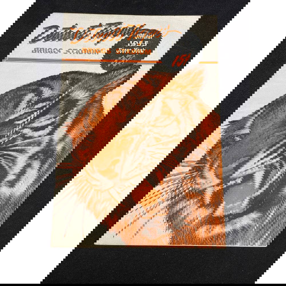 1955 Detroit Tigers Program Williams Vs Kaline Auction