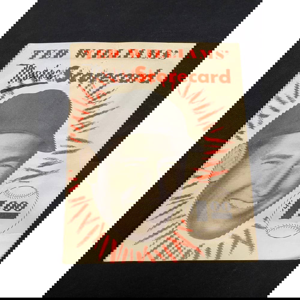 1950 Ted Williams Magic Scorecard Complete Auction