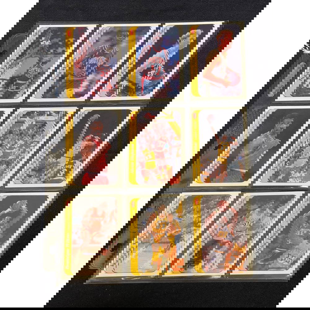 (10) Different 1986 Fleer Basketball Stickers Auction