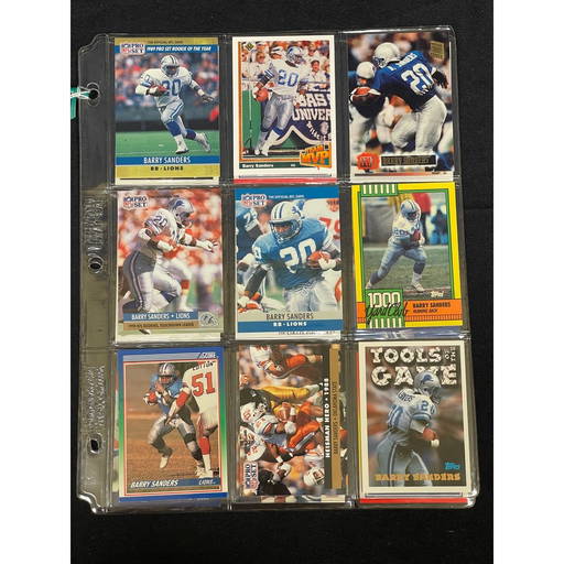 (18) Different Barry Sanders Cards