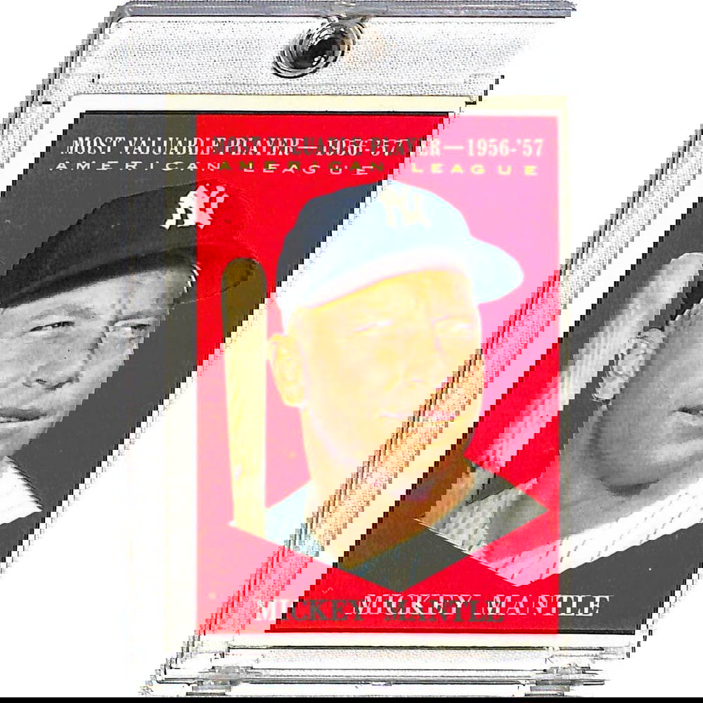 1961 Topps Mickey Mantle Mvp Nice Shape Auction