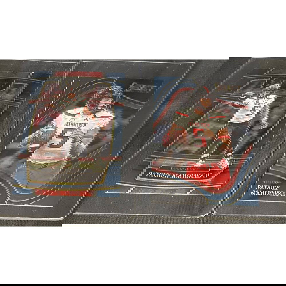 (2) 2022 Select Patrick Mahomes Texas Tech Cards Auction