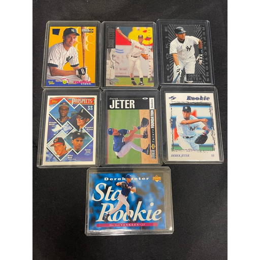 (7) Different Derek Jeter Rookie Cards