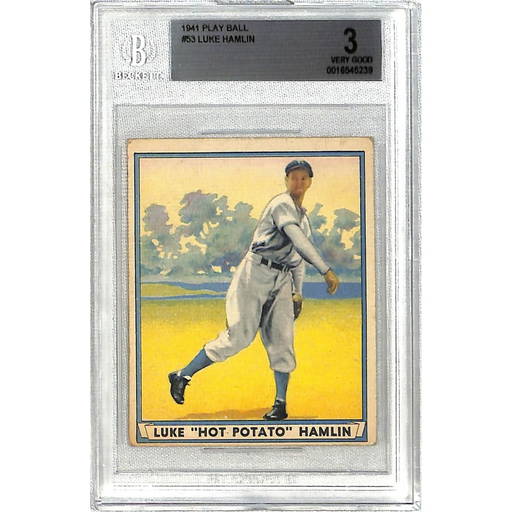 1941 Playball Luke Hamlin Bgs 3