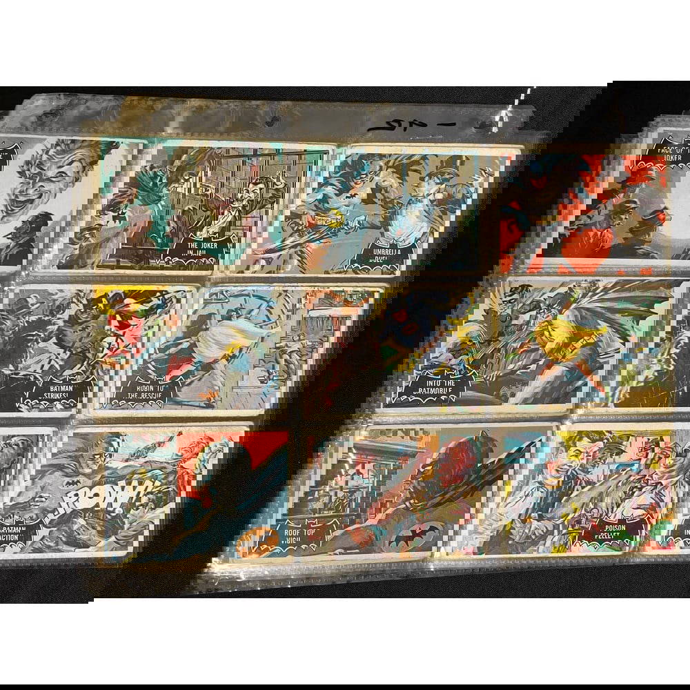 (30) 1966 Batman Cards Mixed Grade Auction