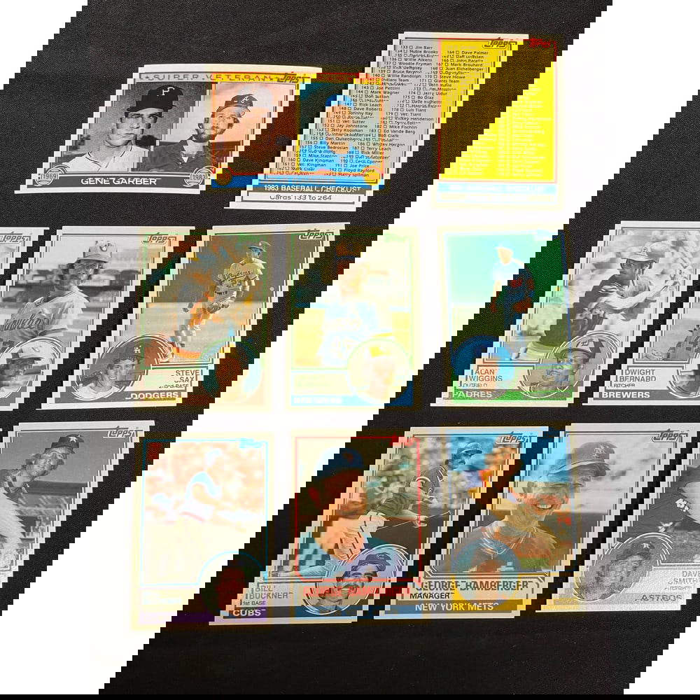 High Grade 1983 Topps Baseball Complete Set Auction