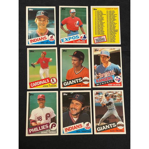 1986 Topps Traded Baseball Complete Set