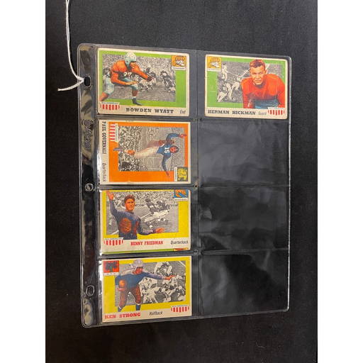 (5) 1955 Topps All American Football Cards