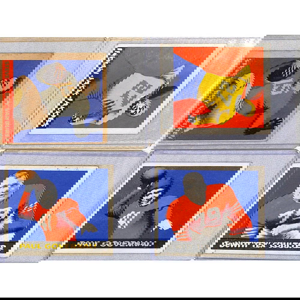 (4) 1948 Leaf Football Stars/hof Auction