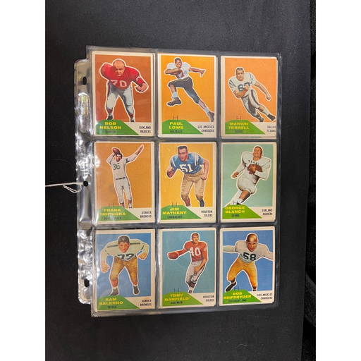 (19) 1960 Fleer Football Cards