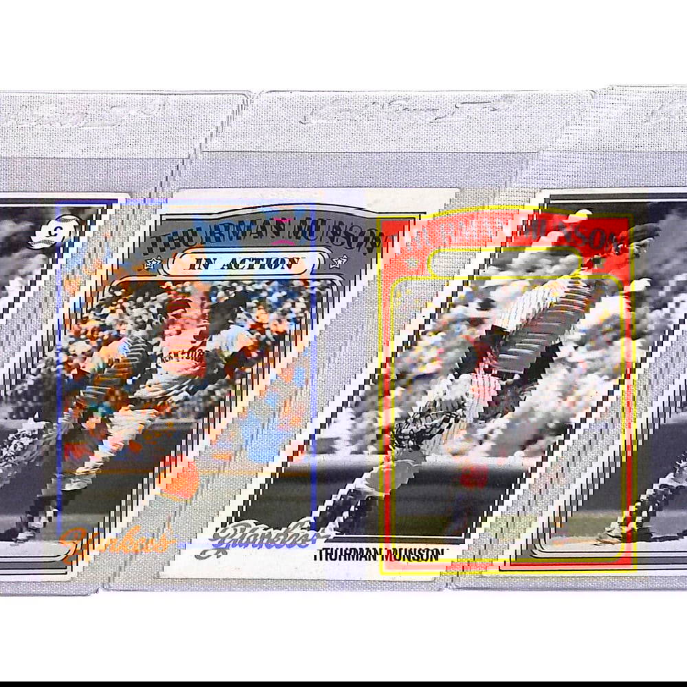 (2) Vintage Thurman Munson Cards Auction