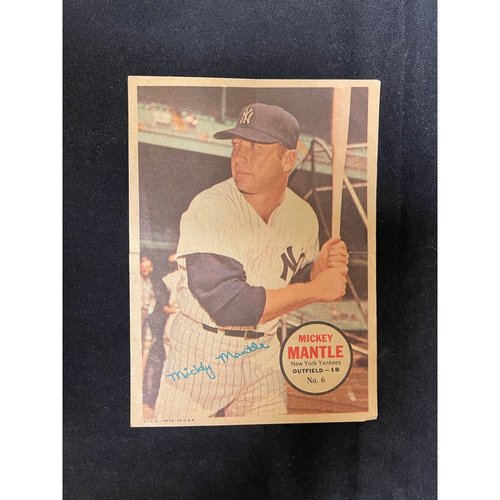 1967 Topps Poster Mickey Mantle Auction