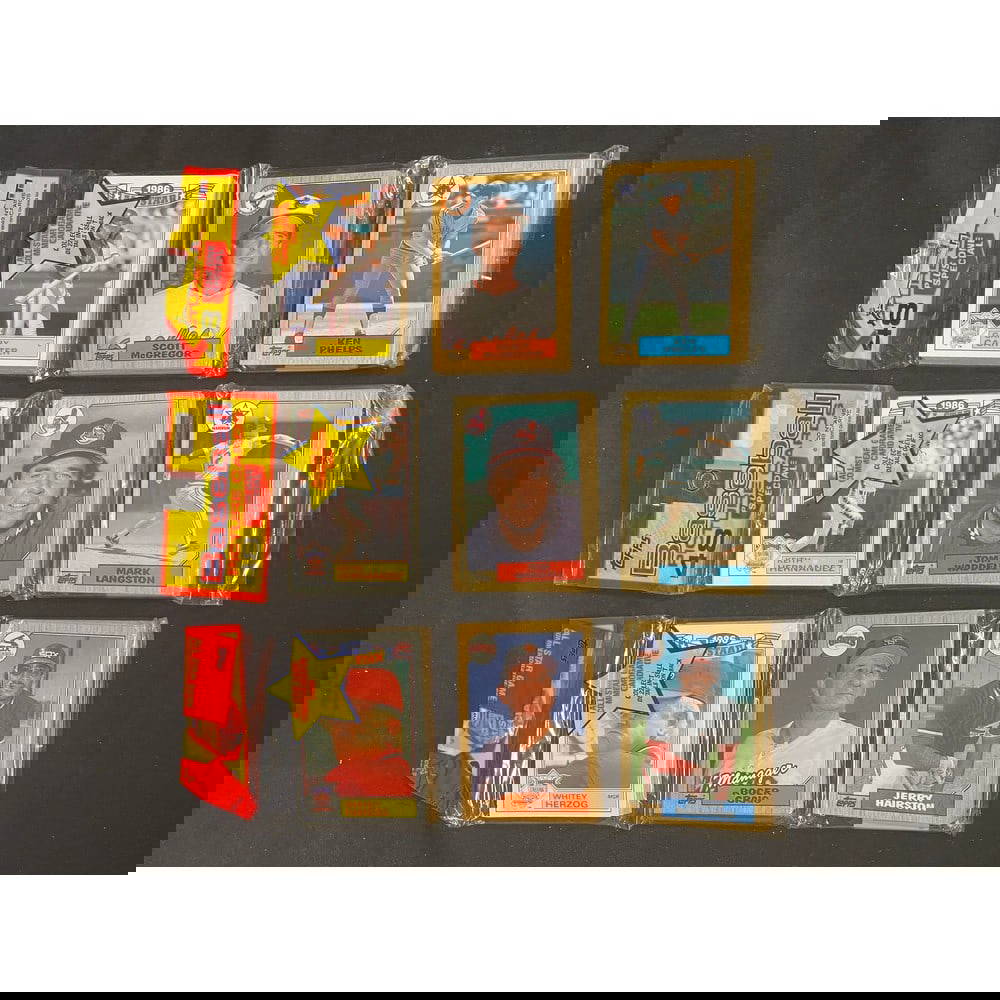 (18) 1987 Topps Baseball Unopened Cello Packs Auction