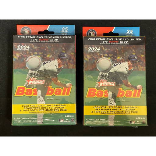 (2) Unopened 2024 Topps Heritage Baseball Hangers