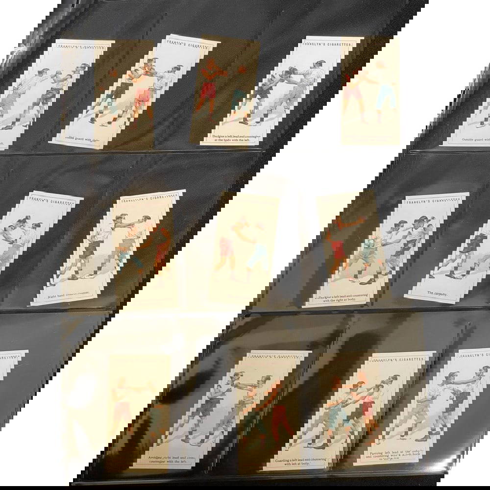 (21) Circa 1900 Boxing Cards Auction