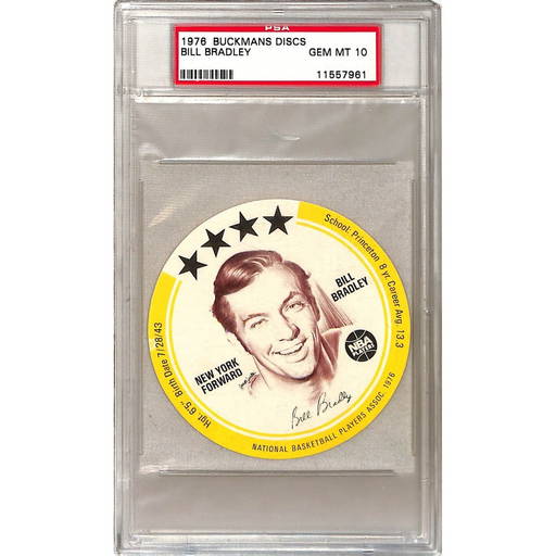 1976 Buckman's Discs Bill Bradley Psa 10