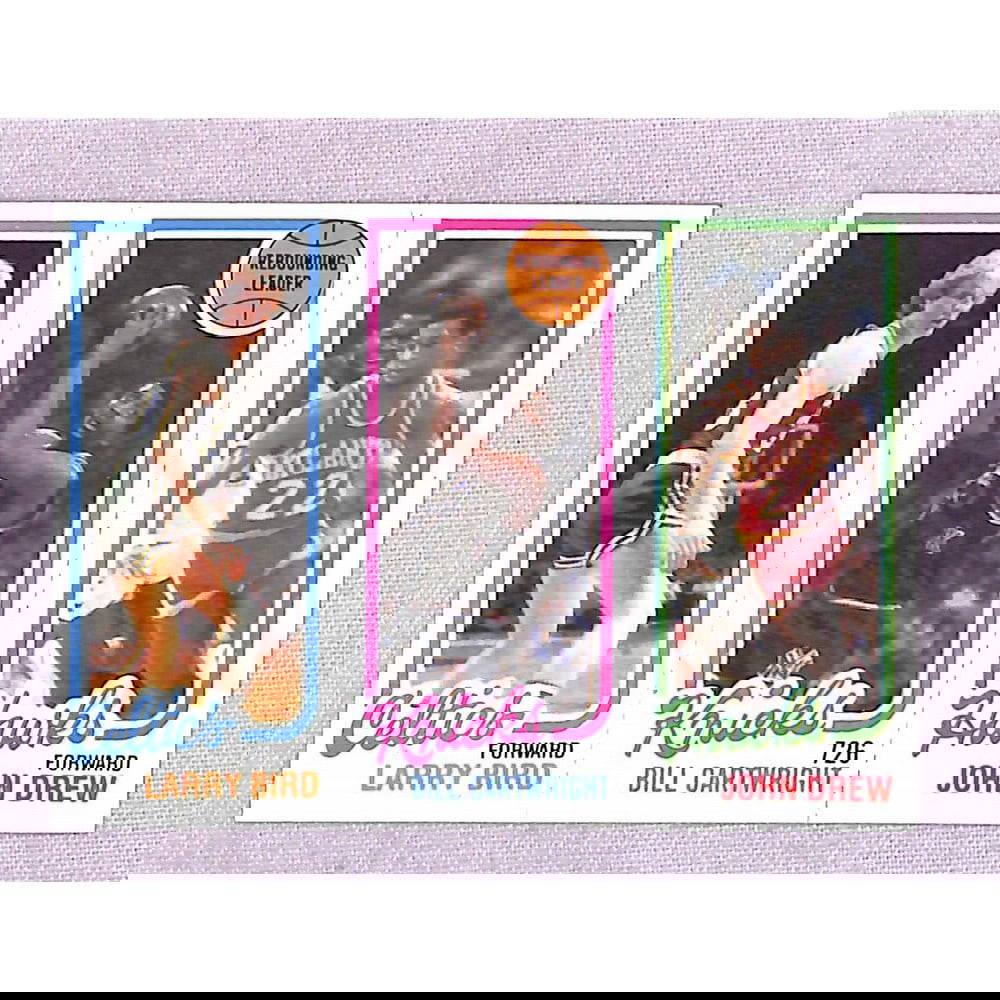 1980 Topps Larry Bird Rookie Leader Nice Shape - Jun 17, 2024 | Saco ...