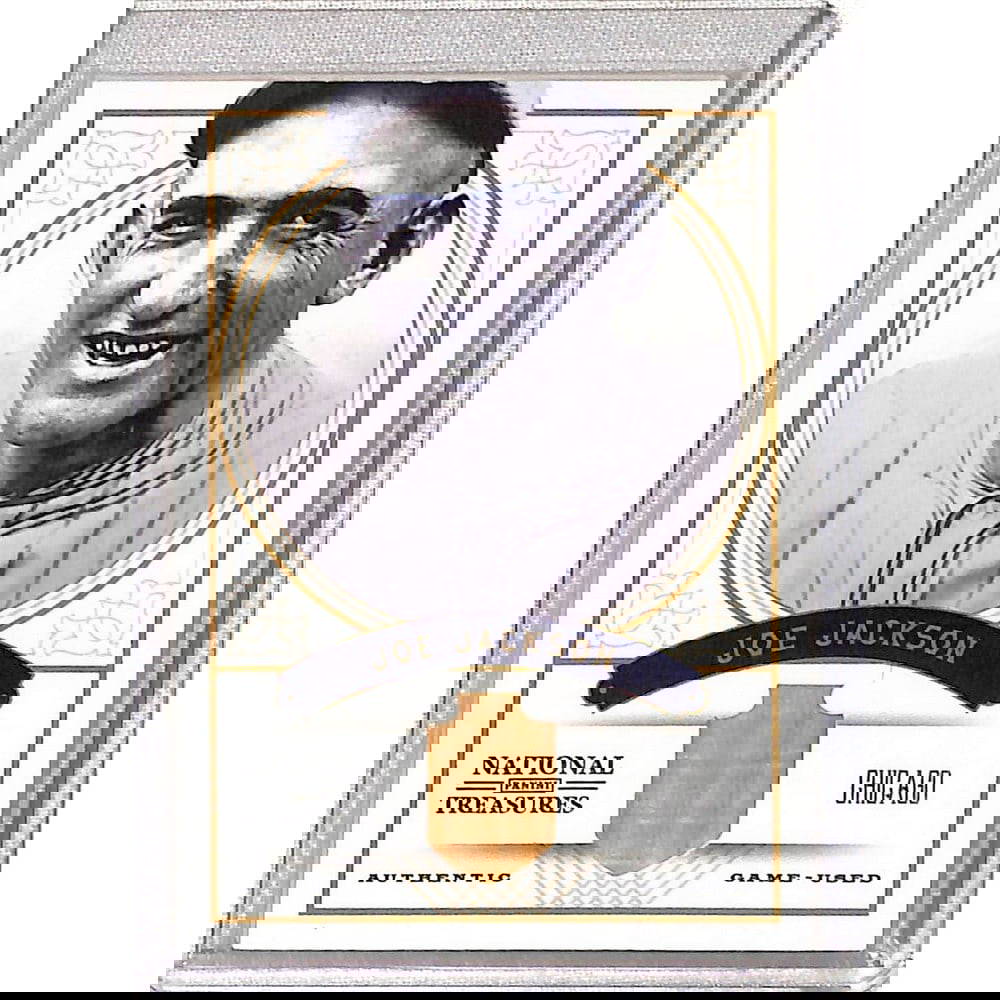 2012 National Treasures Joe Jackson Bat Card Auction