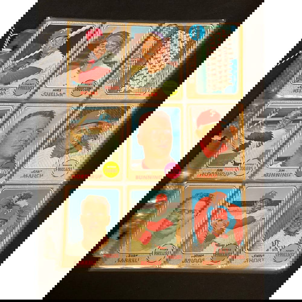 (70) 1968 Topps Baseball Cards Auction