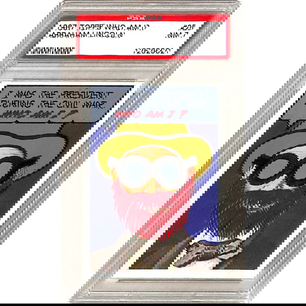 1967 Topps Who Am I Abraham Lincoln Psa 7 Auction