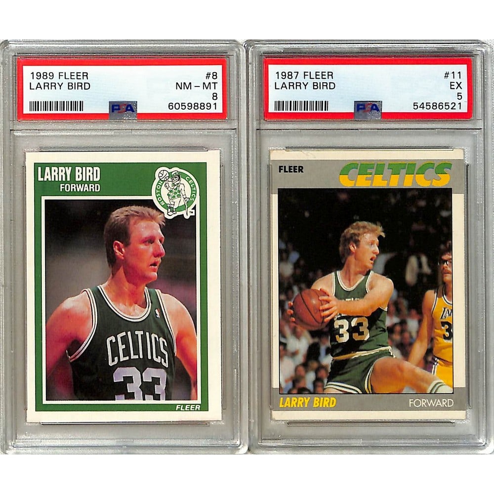 (2) Psa Graded 1980's Larry Bird Cards Auction