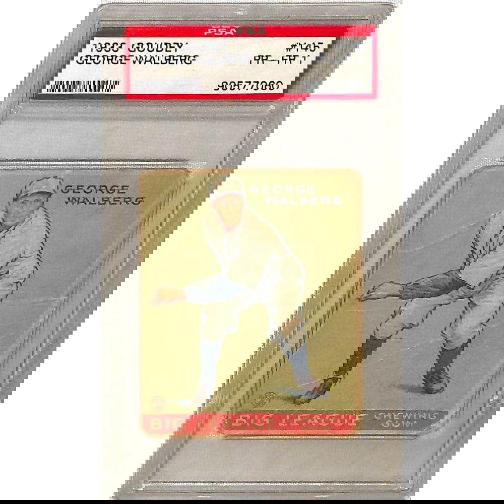 1933 Goudey George Walberg Psa 1 Auction
