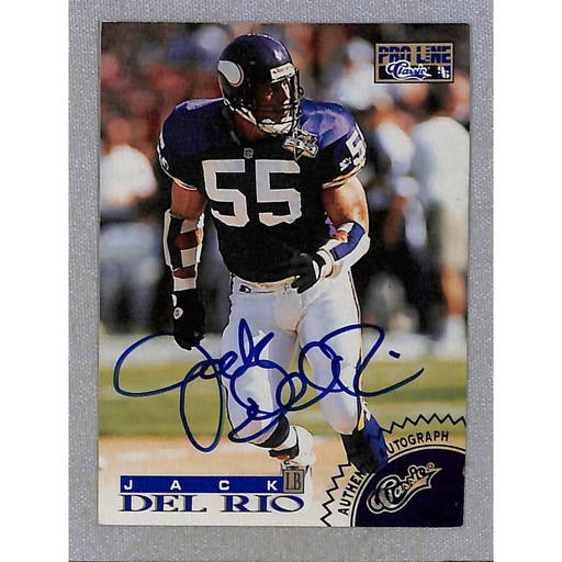 1996 Classic Jack Del Rio Signed Card