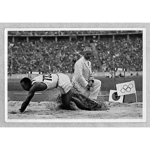 1936 Jesse Owens Olympics Rookie Card