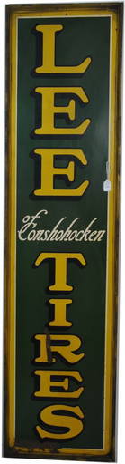 Lee Tires Vintage Metal Sign 72"