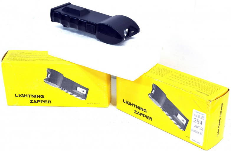 Pair Of Lightning Zapper Handheld Tasers