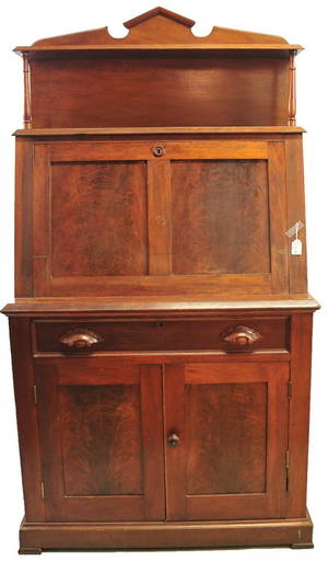 Slant Top Desk With Shelf,