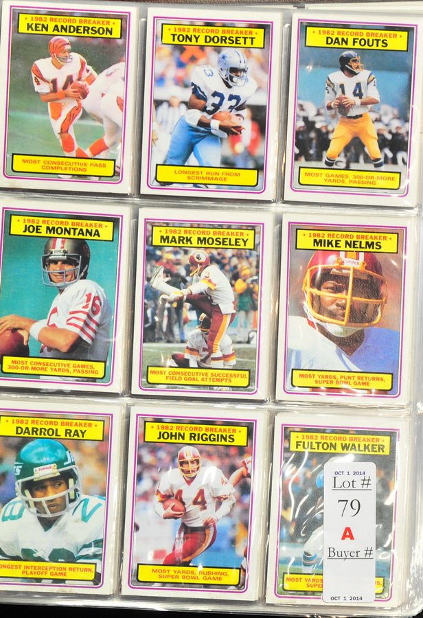 1983 Topps Football Complete Set