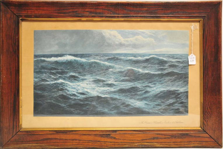 Harold Webb Print "the Ocean Boundless, Endless