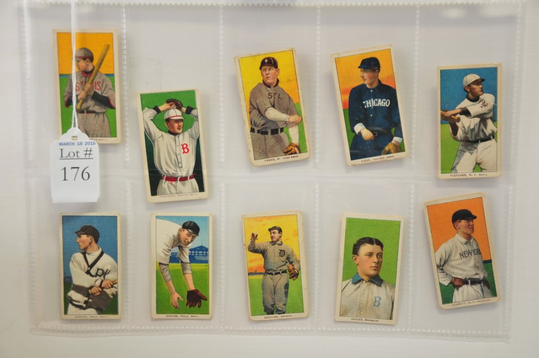 Collection Of 10 T206 Cards Piedmont Backs