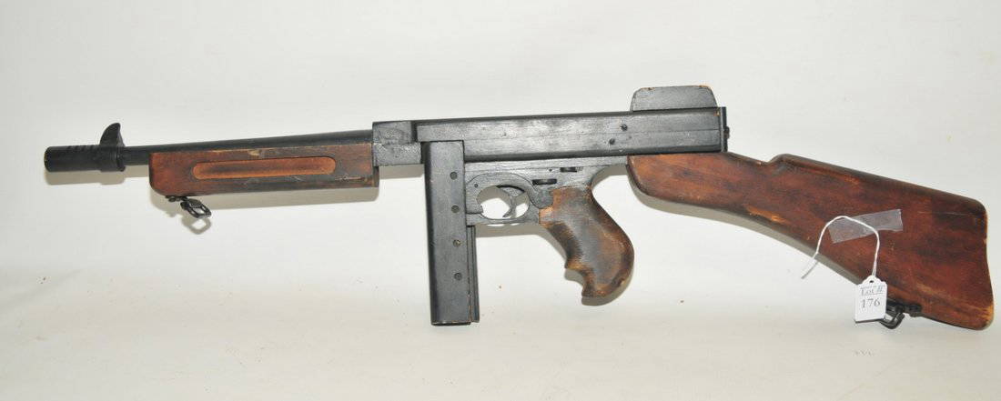 Homemade Wood Thompson Machine Gun Replica