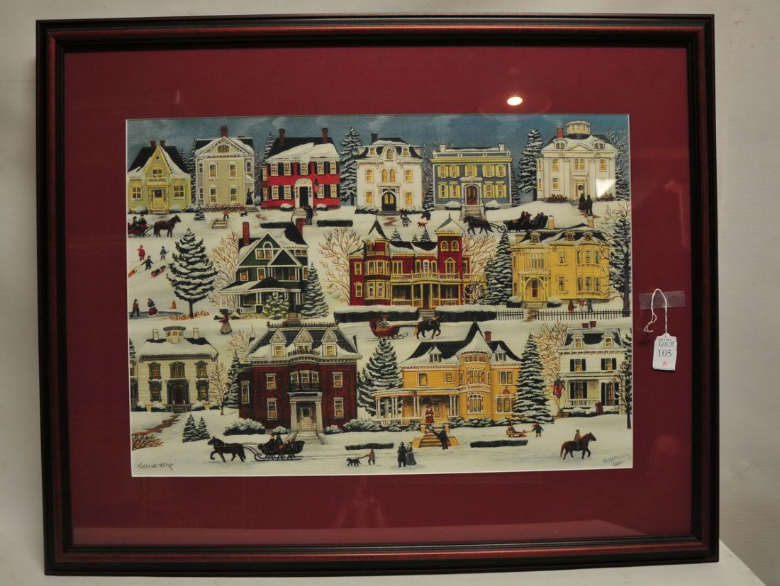 Collette King Framed Art Print 2001 25x17