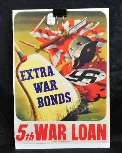 Original 1944 Wwii Us Poster