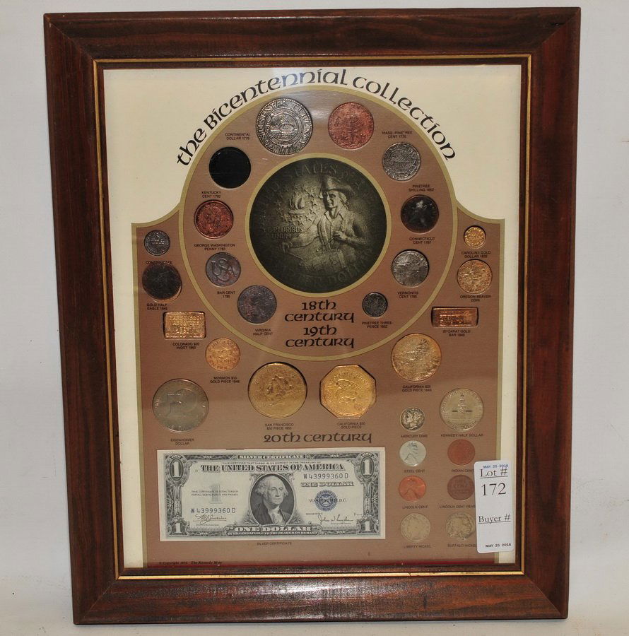 Bicentennial Framed Coin Collection - May 25, 2016 | Saco River Auction ...