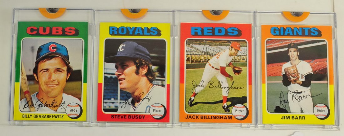 10 1975 Topps Vault Blank Back Proof Cards