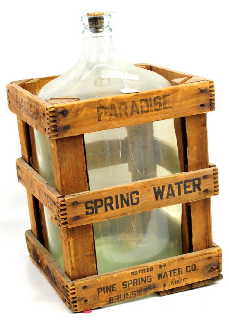Paradise Spring Water Bottle In Crate
