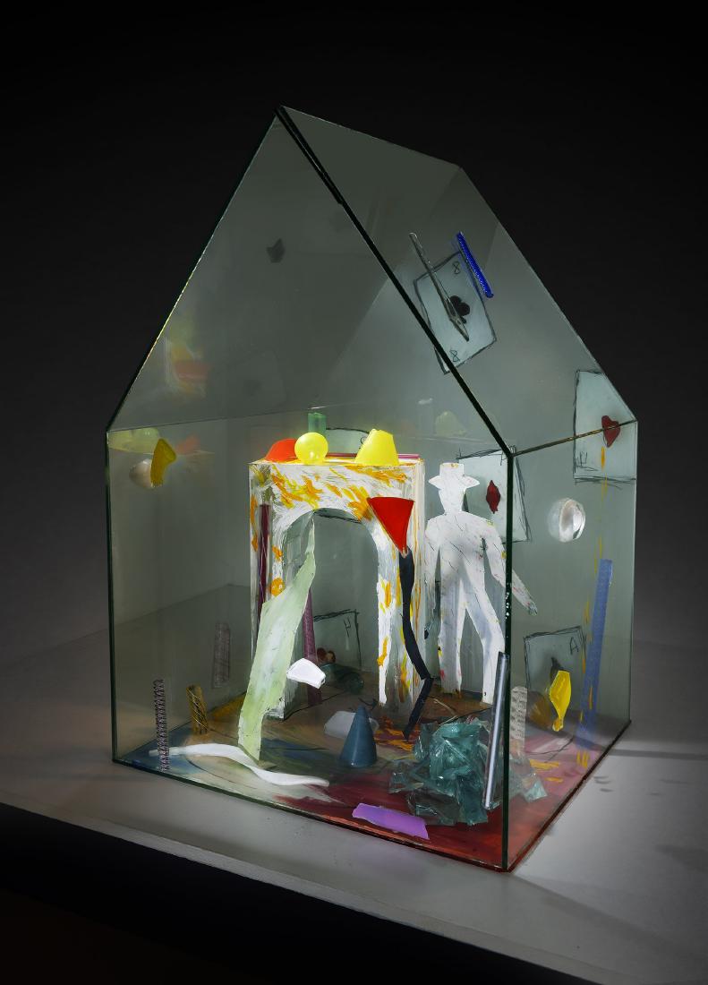 Therman Statom Maison des Cartes, 1991. Art Glass