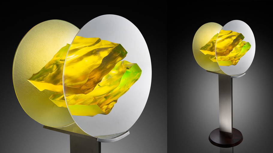 Stepan Pala Yellow Transformer Large Art Glass Habatat