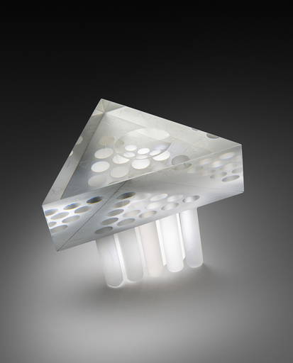 Steven Weinberg Triangular Post Series Art Glass