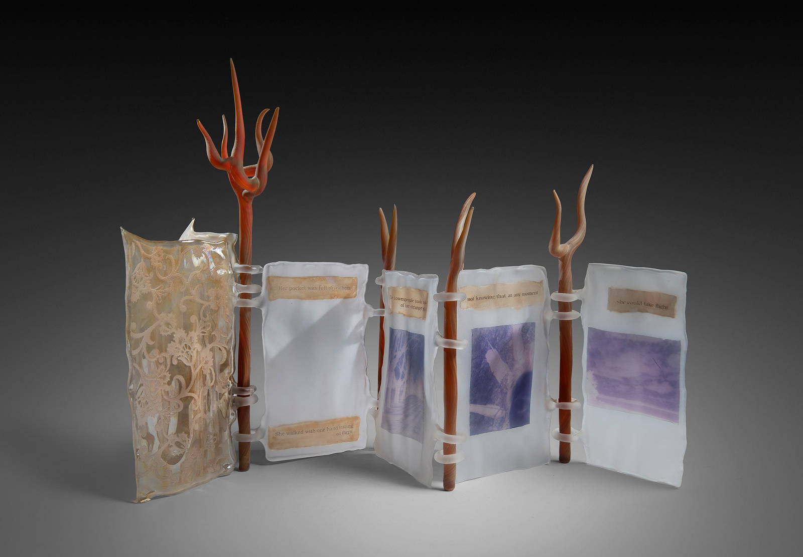 Elizabeth Mears The Rooms Glass Sculpture Art Auction