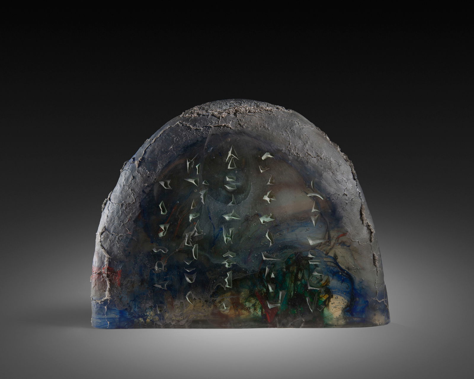 Steve Tobin Door Series #3 Large Art Glass Sculpture Auction