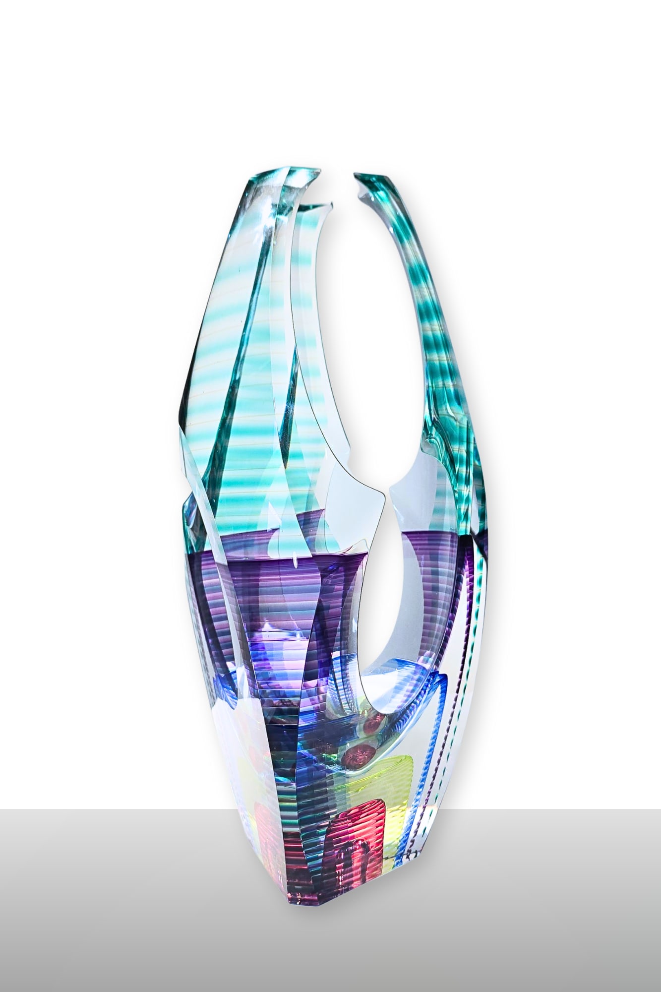 Michael David & Kit Karbler 16 Tall Unique Glass Sculpture Auction